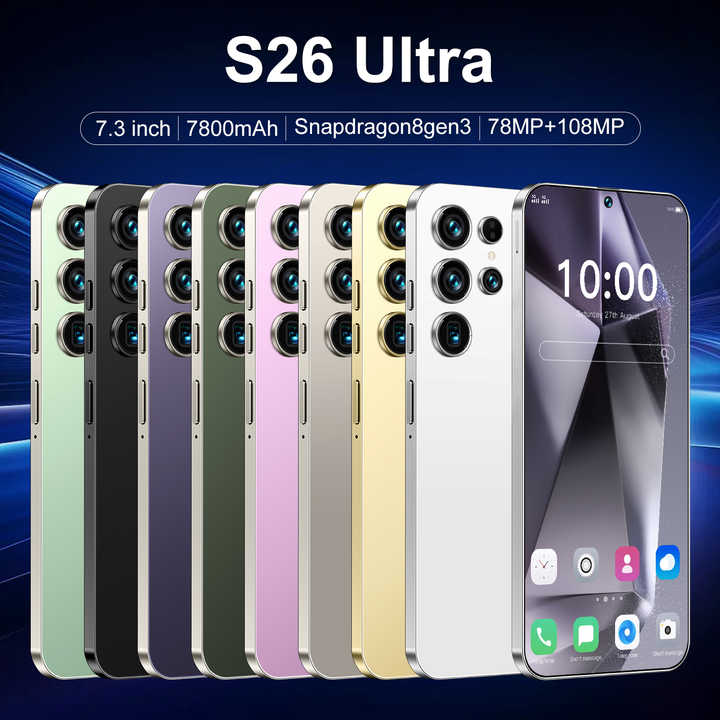 2025 Original 7.3 Inch S26 Ultra Android 14 Smartphone Unlocked Dual ...