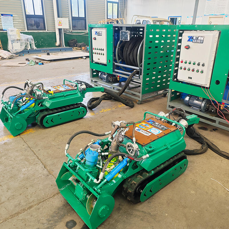 Remote Control Crawler Robot for Sand and Mud Removal Track Dredging ...