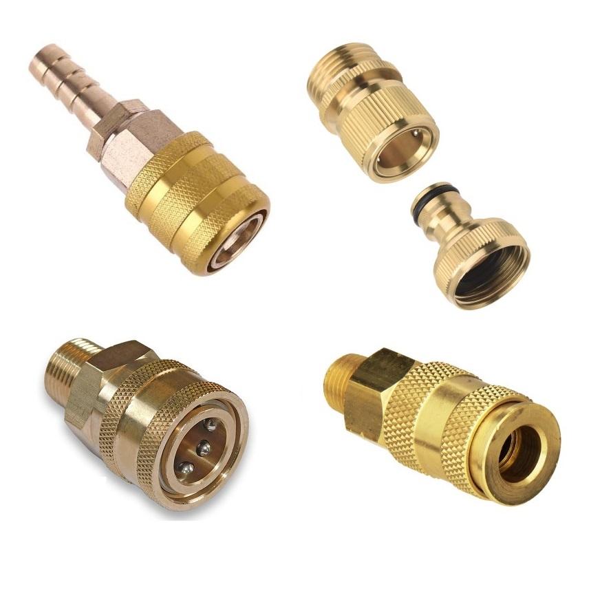 Hasco Standard Quick Connect Brass Fitting Smooth Surface Hydraulic ...