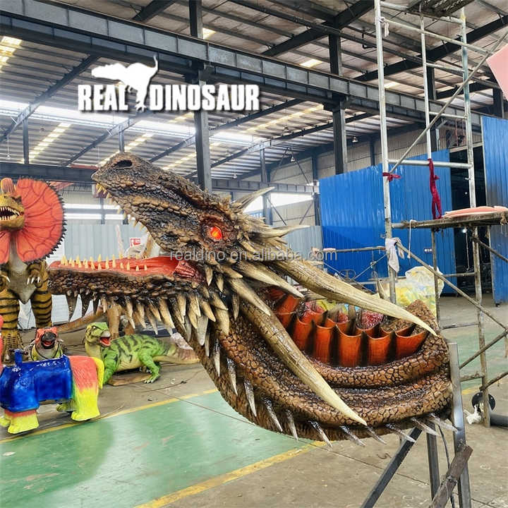 Life Size Realistic Western Dragon Animatronic Model