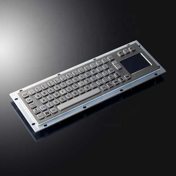 IP65 Waterproof Panel Mount Stainless Steel USB Keyboard