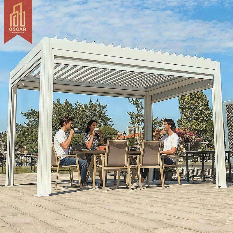 Automatic Motorized Bioclimatic Louver Roof Systems Spa Aluminium ...