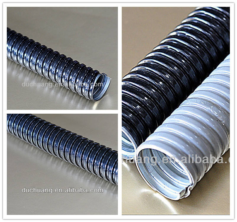 PVC Coated Waterproof and Flame-Retardant Flexible Metal Corrugated ...