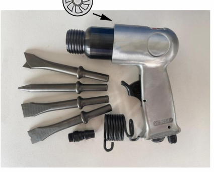 Air Hammer Set Hand-held air Shovel Pneumatic Chisel and Rust Removal ...