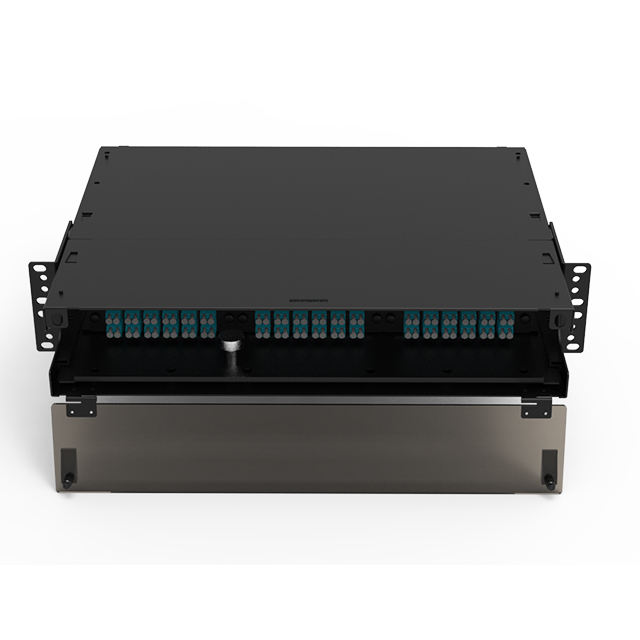 Sliding Railing Fiber Optical Junction Box 2U Cold Rolled Steel Metal ...