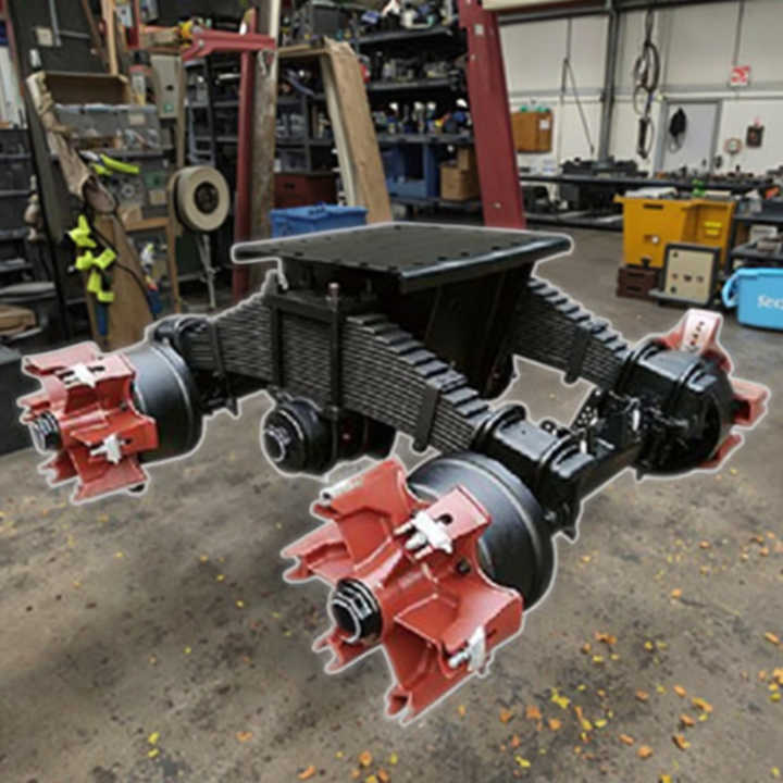 Low Price Trailer Bogie Axle Disc Wheel Payload 2*12T 2*14T 2*16T 2*18T ...