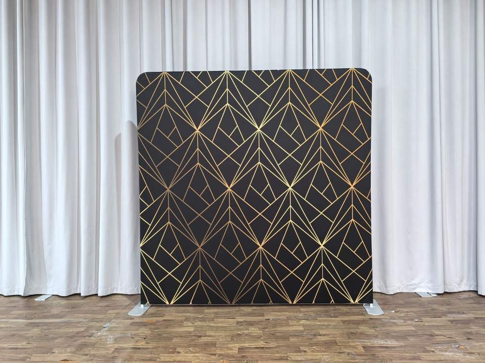 Custom 8x8 Exhibition Pillow Case Backdrop Display