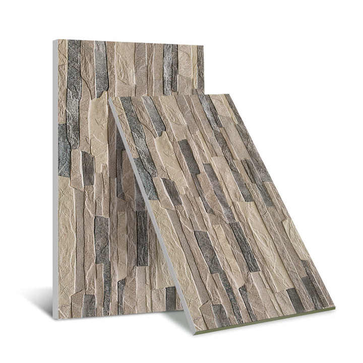 Luxury Outdoor Ceramic Marble 3D Wall Feature Cladding