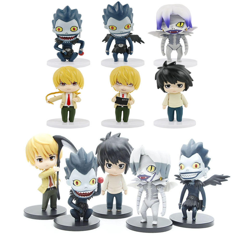 Japanese Anime 2 Styles Set 10CM Cartoon Model Toy Statue Collection ...