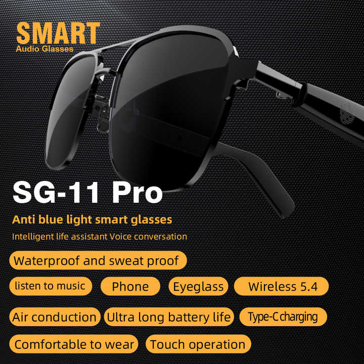 2025 Design AI Intelligent Camera Sunglasses TWS Earphones