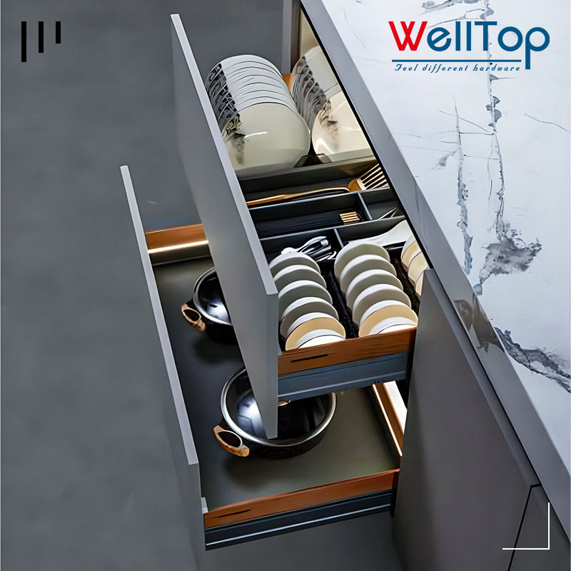 Customizable Modern Design External Drawer for Kitchen Supporting ...