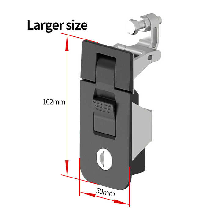 Larger Size Trigger Latch Push Button Door Lock Zinc Alloy Compression ...