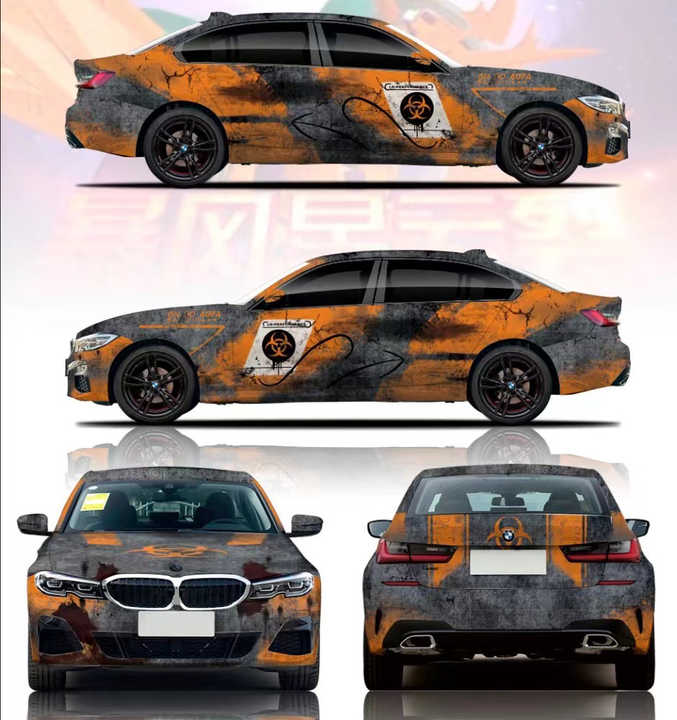 Luxury Custom Auto Vinyl Wrap Film Roll Custom Art Design for Cars ...