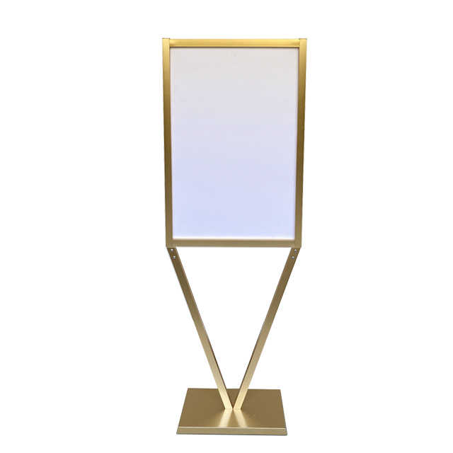 BOZE Aluminum V-Shape Floor Stand 45x60cm/50x70cm Gold/Black Display ...