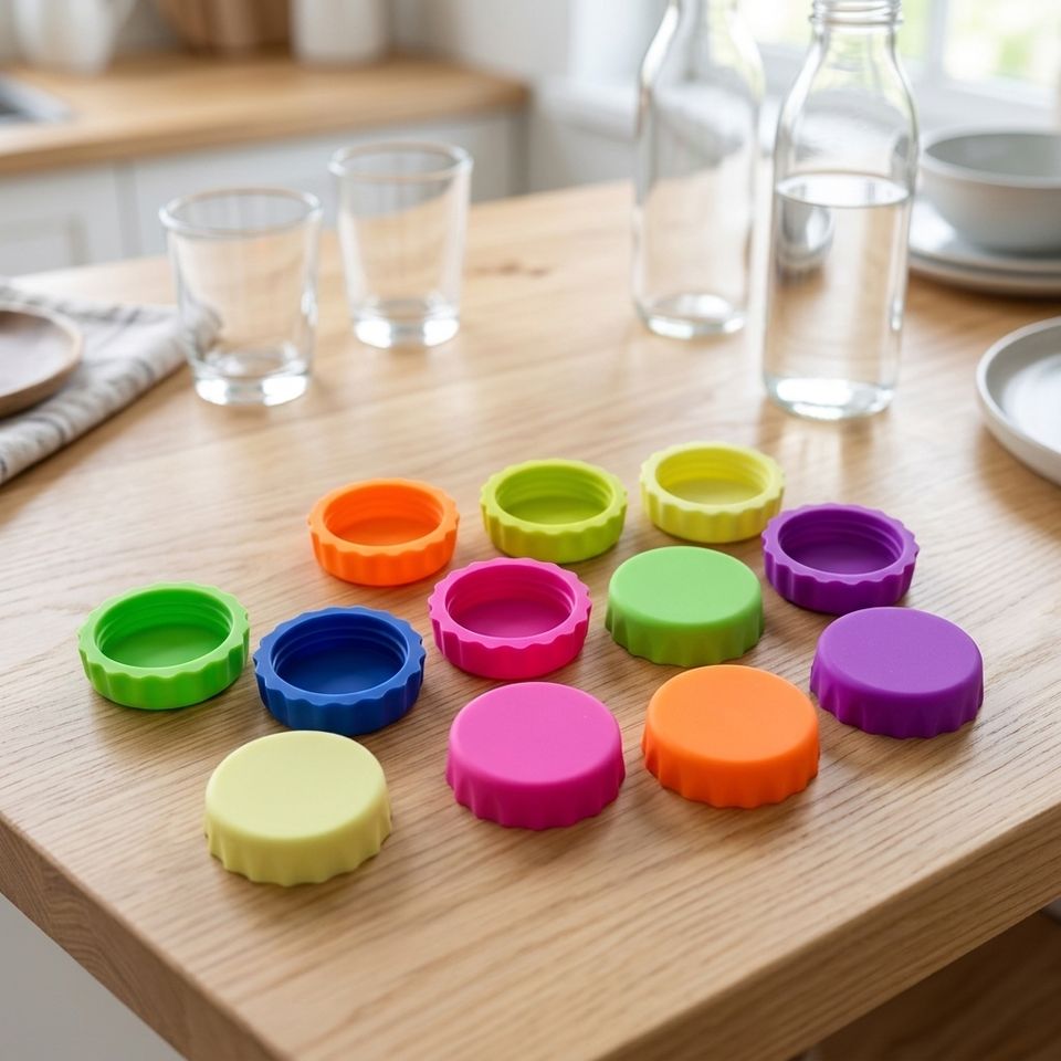 Silicone Preservative Candy Color Cute Style Bottle Cap for Wine Beer ...