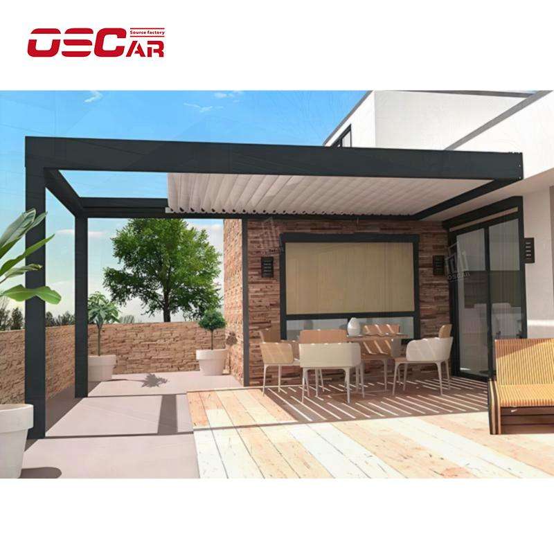 Large Extended Pergola Aluminum Gazebo Garden Patio Backyard Outdoor ...