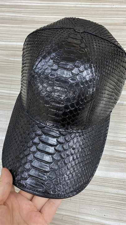 Custom Fashion Luxury Genuine Snake Skin Leather Hats Vintage Real ...