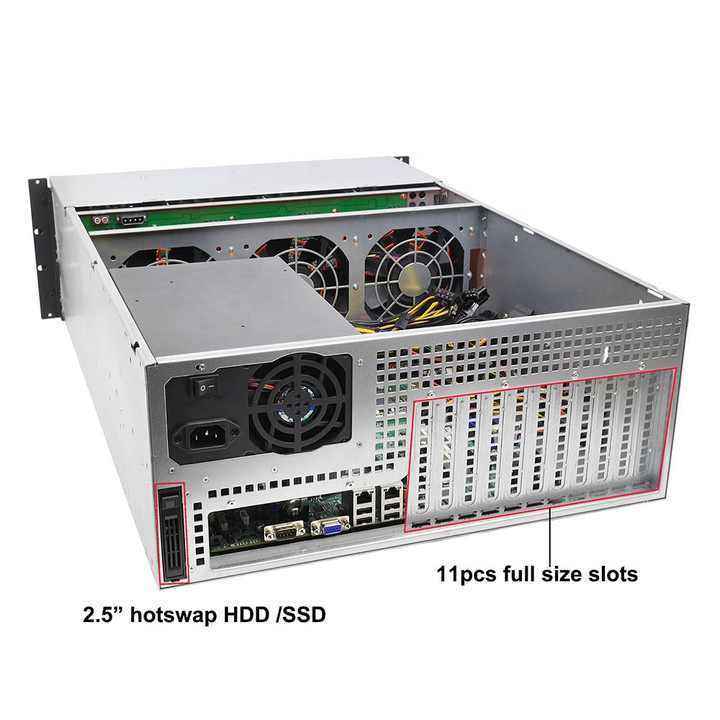 4U 5GPU Case - Support Supermicro Asus MB X11DPG X9DRG-QF
