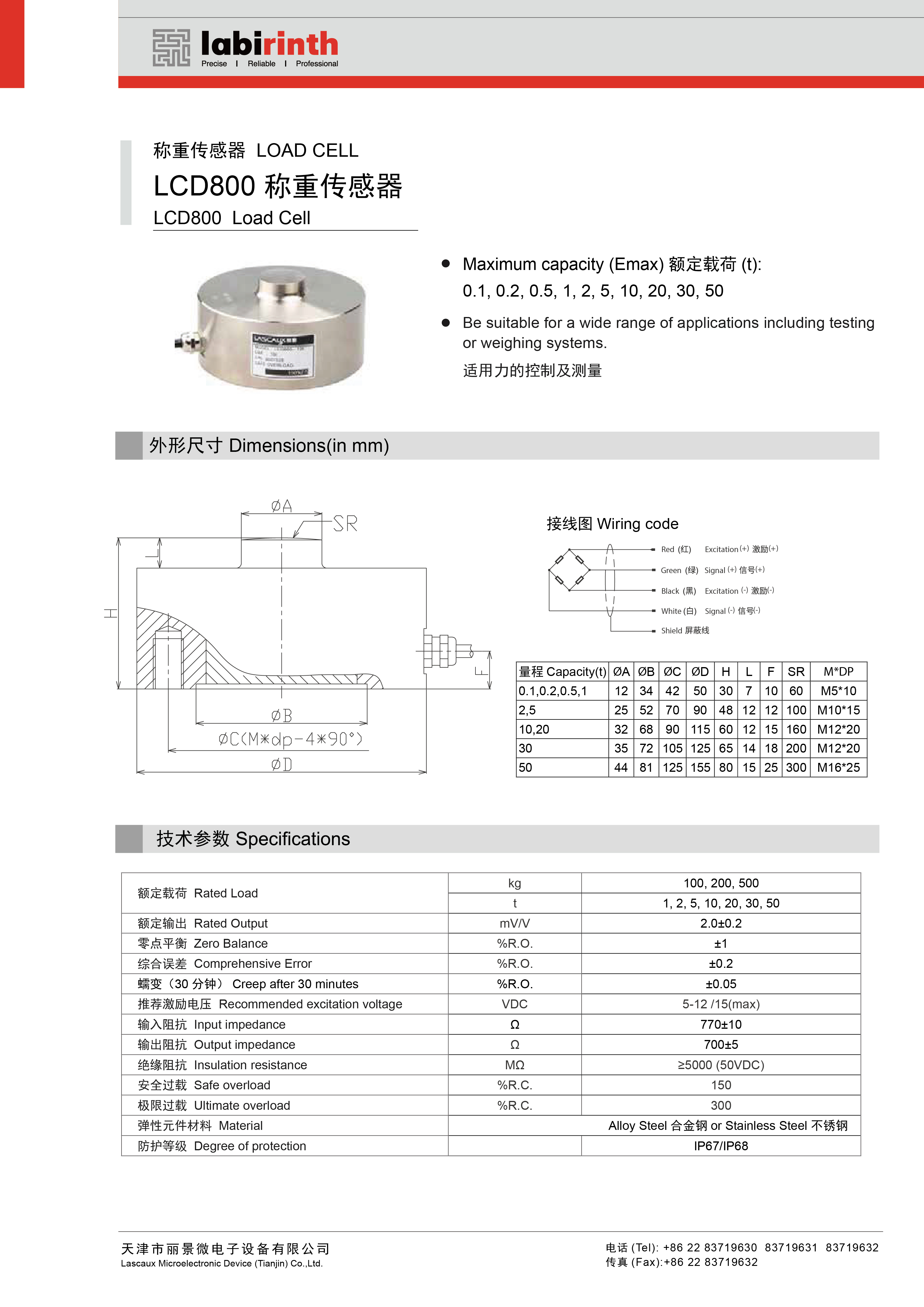 Lcd800 Nén Loại Pancake Tải Các Tế Bào Cấu Hình Thấp Đĩa Tải Di Động 5 ...