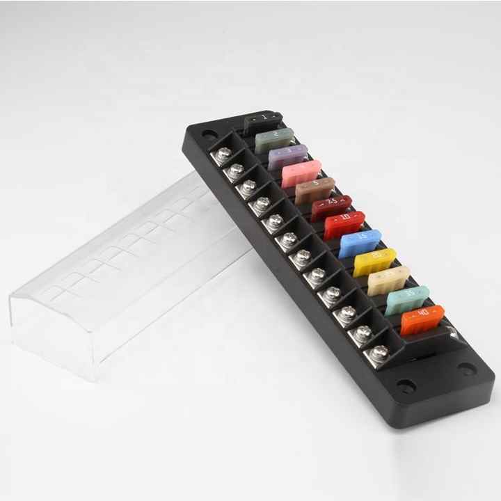 Universal Fuse Box 12 Way Auto Blade Fuse Box Waterproof Blade Fuse ...