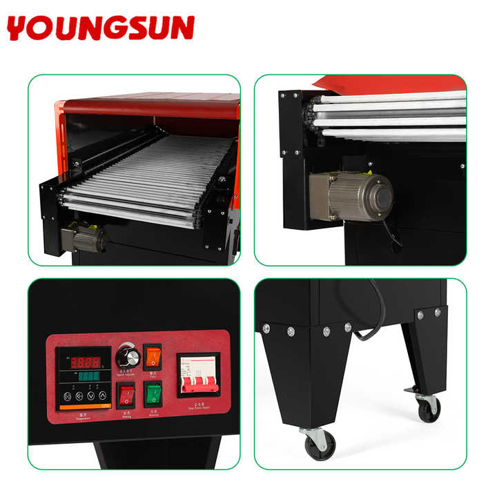 YOUNGSUN BS-4525 Jet Heat Shrink Tunnel Packing Pet Bottle Wrapping ...