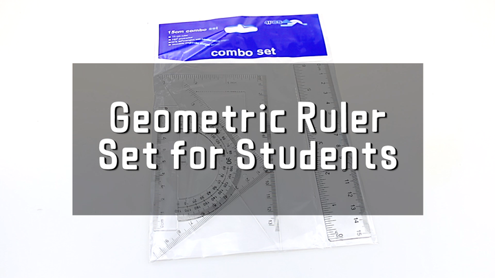 BECOL Promotional 15cm Plastic Ruler Set Student Maths Geometry Set ...