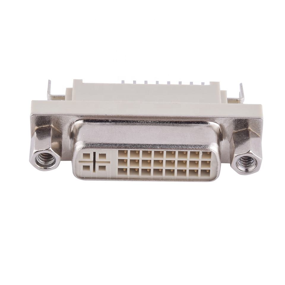 DVI 24pin Female Vertical Mount With Hex Head Screw DVI Displayer ...