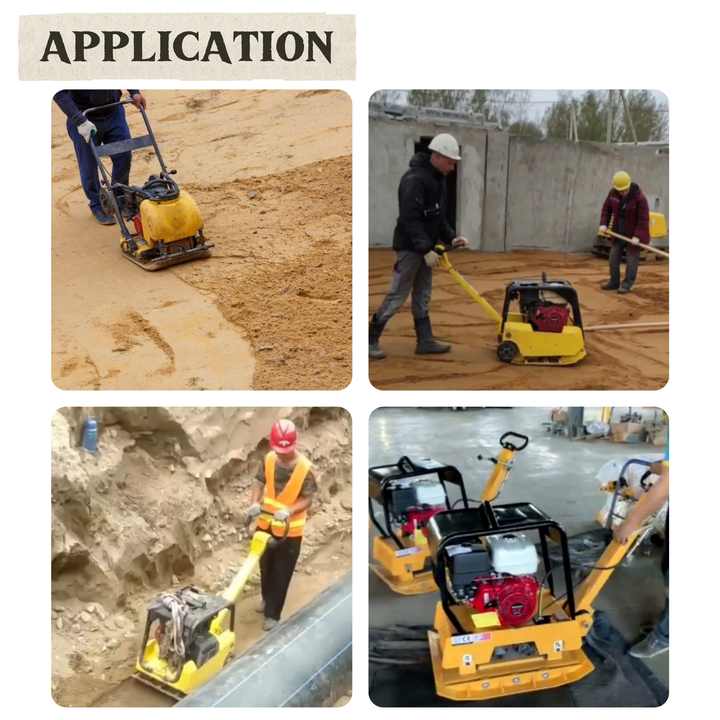 C90T Cast Steel Single Way Soil Compactor Mini 75 KG House Farm Use ...