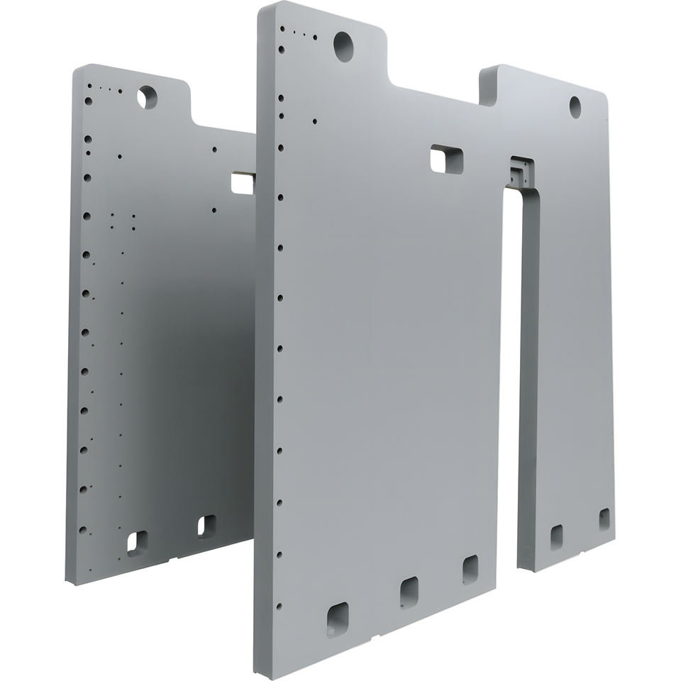 Large Sheet Metal Side Wall Panel with CNC Machined Holes and Precision ...