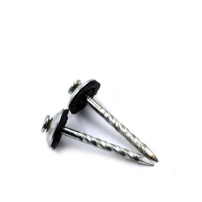 Large Cap Head Twist Shank Nail 60mm 70mm 80mm Umbrella Nails Roofing ...