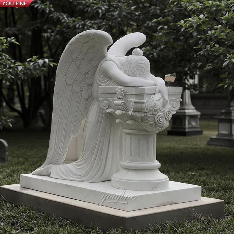 Angel of Grief Marble Stone Life Size Weeping Angel Statues for ...