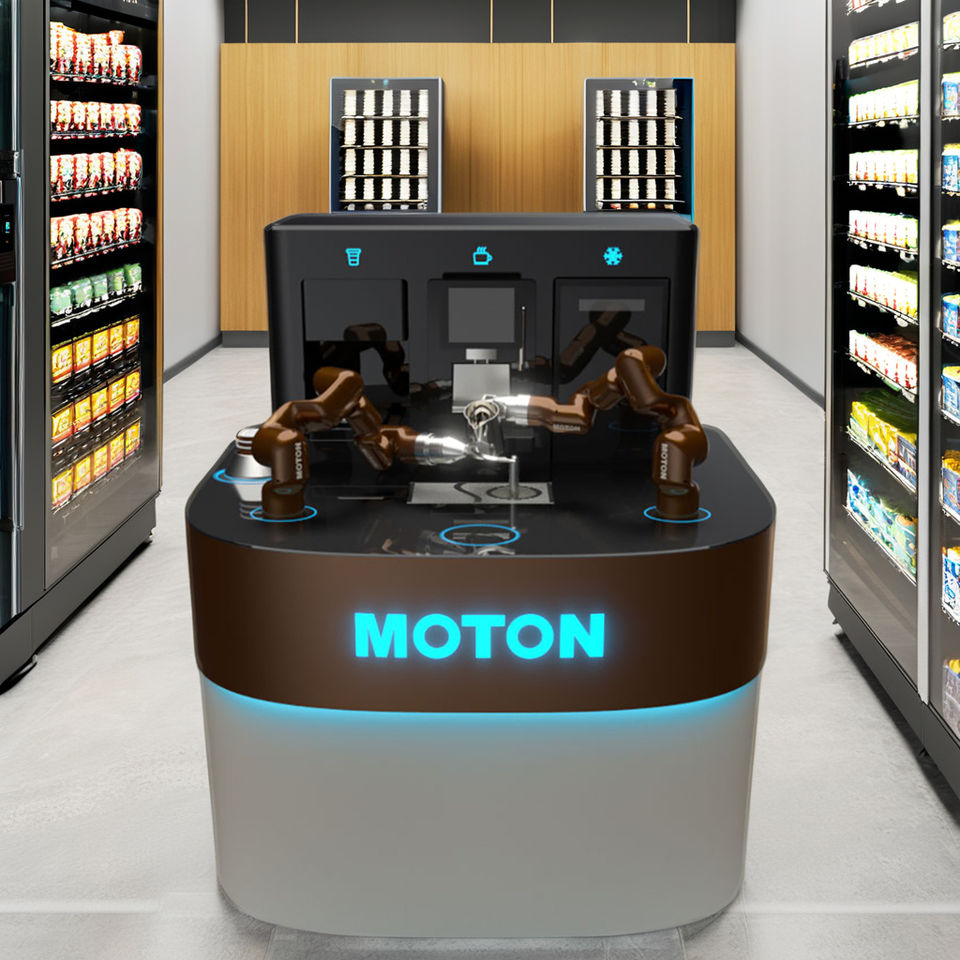 AI Coffee Robot Franke Unmanned Vending Machine APP Order Latte Art Hot ...