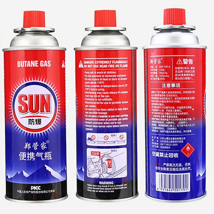 8oz Butane Gas Cylinders - Premium Cartridges for Grilling