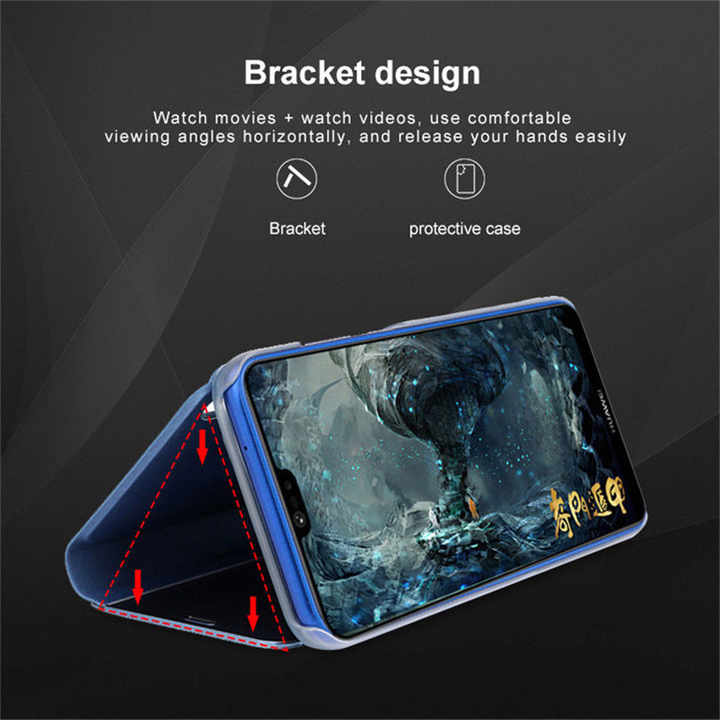 Smart Mirror Flip Phone Case for Samsung Galaxy S22 Plus