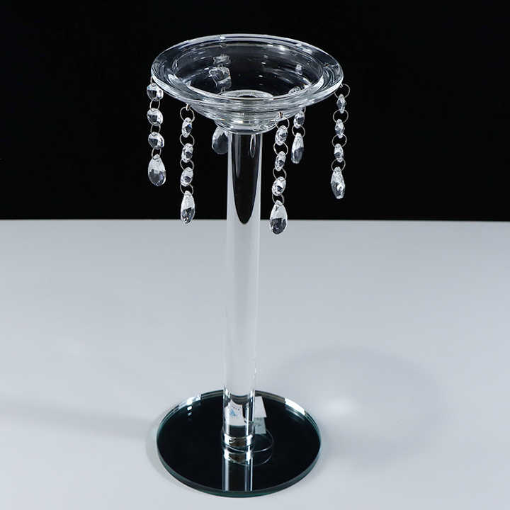Wholesale Modern Transparent single crystal candelabra Crystal Candle ...