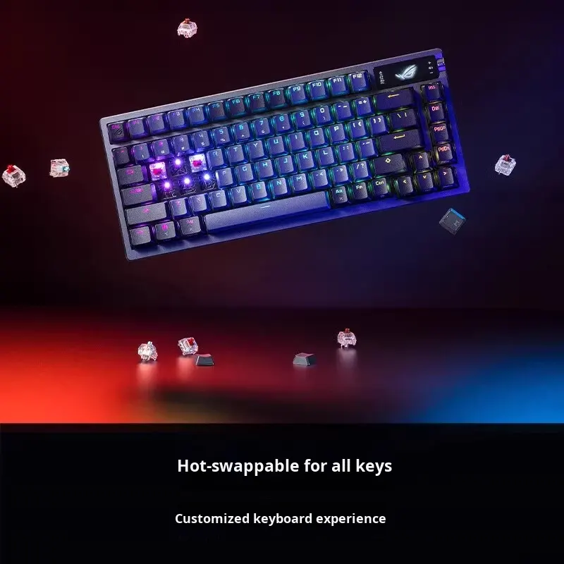 Rog Demon X Three-Mode Mechanical Keyboard Oled Display Full-Key Hot ...
