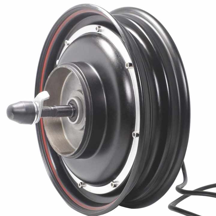 Xiongda 10 Inch 500W Electric Motorcycle Hub Motor - 83% Efficiency