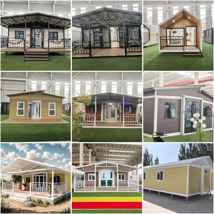 40Ft 20Ft Waterproof Moveable Prefab Luxury Villa 2 3 4 5 Bedroom Light Steel Expandable ...