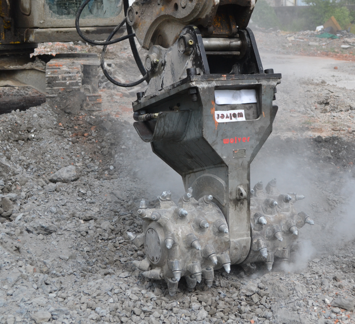 Hydraulic Trenching Machine 360 Degree Rotary Drum Cutters for 8-12 Ton ...