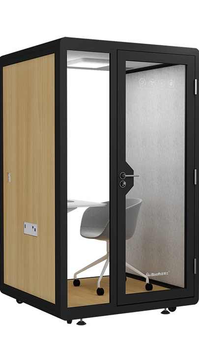 Soundproof Office Pod - Modern Acoustic Collaboration Space