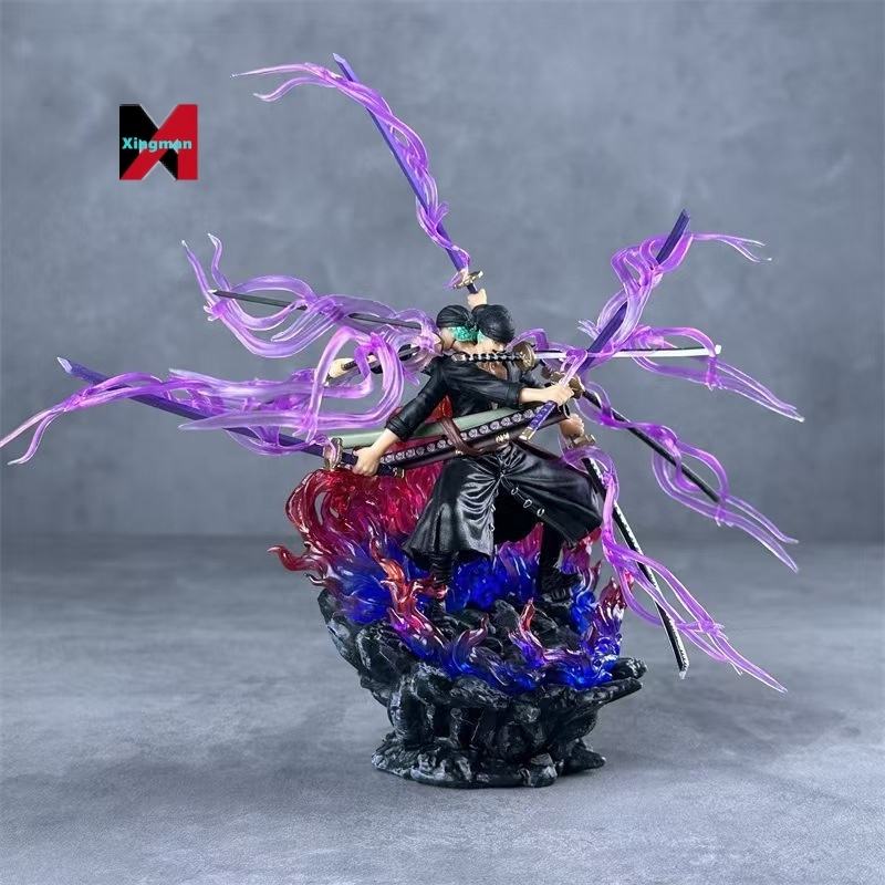 One Pieced Zoro Asura Nine Swords GK Statue Anime Figure Model Plastic ...