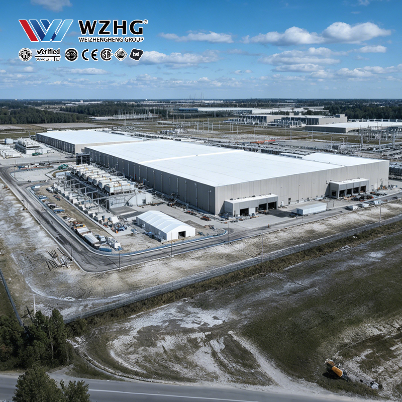 Steel Structure Warehouse Entrepot Metallique Centre De Donnees Telecom ...