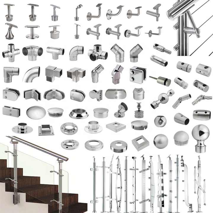 Stainless Steel Glass Fittings for Balustrades & Railings