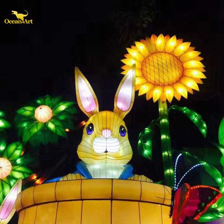 Outdoor Cultural Light Displays for Festivals Theme Park Prop Lighting ...
