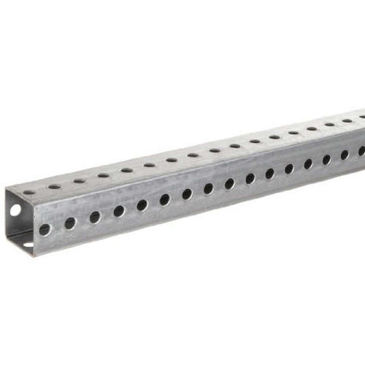 8-foot Galvanized Steel Square Signpost - Durable & Easy to Install