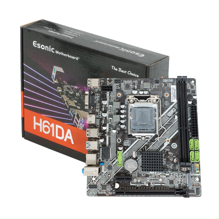 Esonic Brand LGA1155 H61 with NVME M.2 Motherboards for 2nd 3rd ...
