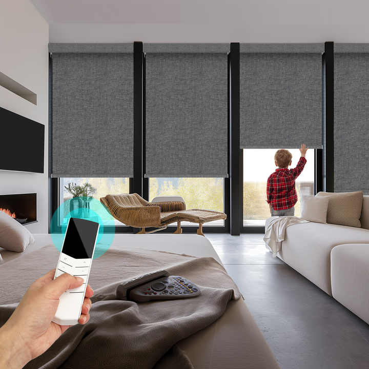 Smart Dual Drive Roller Shades - Custom Blackout Solutions