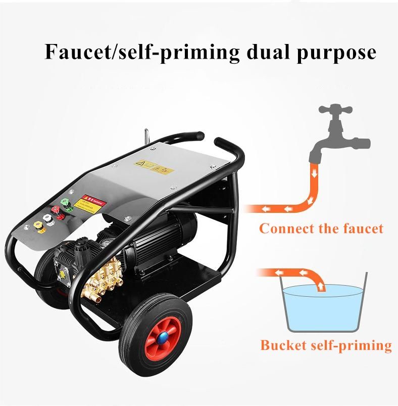 Heavy Duty Mobile Electric 380v Big Pressure Washer Pump 300 bar High Pressure Cleaner for Car ...