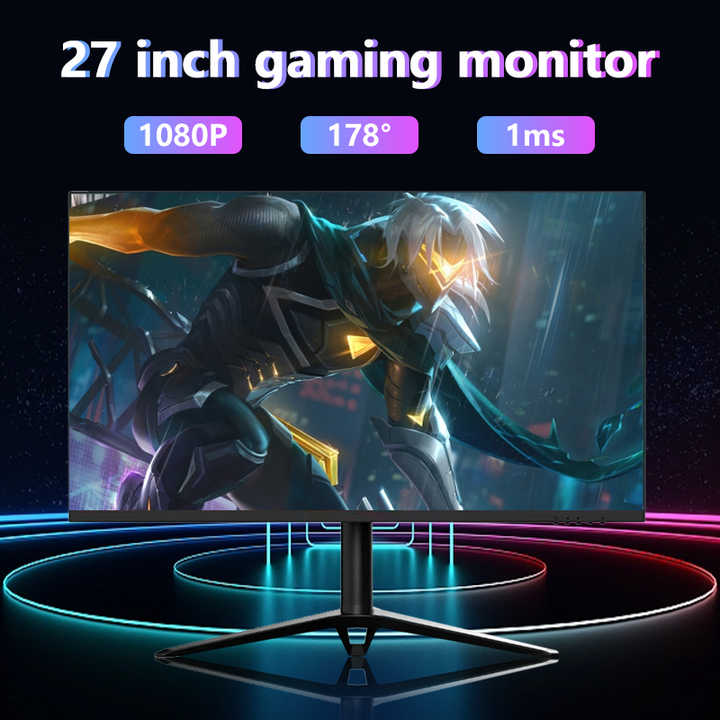 Retail 27-Inch FHD LED Desktop PC Monitor 165Hz Refresh Rate 1k Gaming ...