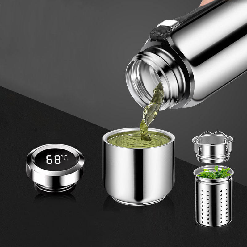 Digital LED Temperature Display Vacuum Flasks - Smart Thermoses